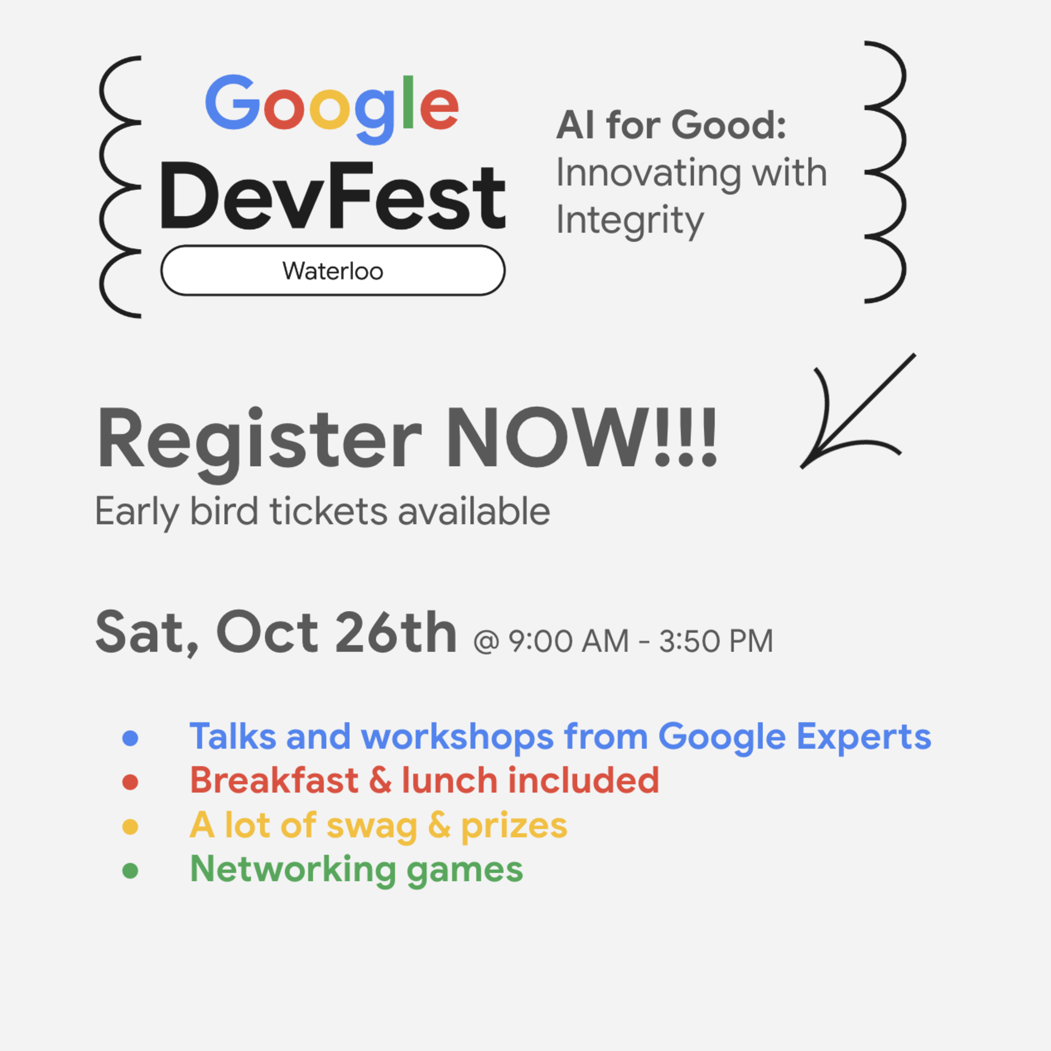 See [Google DevFest] AI for Good: Innovating with Integrity at Google Developer Groups GDG on ...
